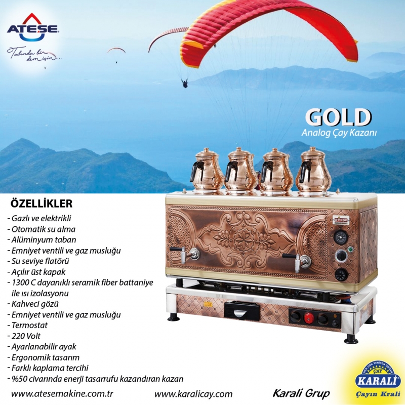 Atese Cauldron - 2rd Generation Gas & Electrical Tea Machines