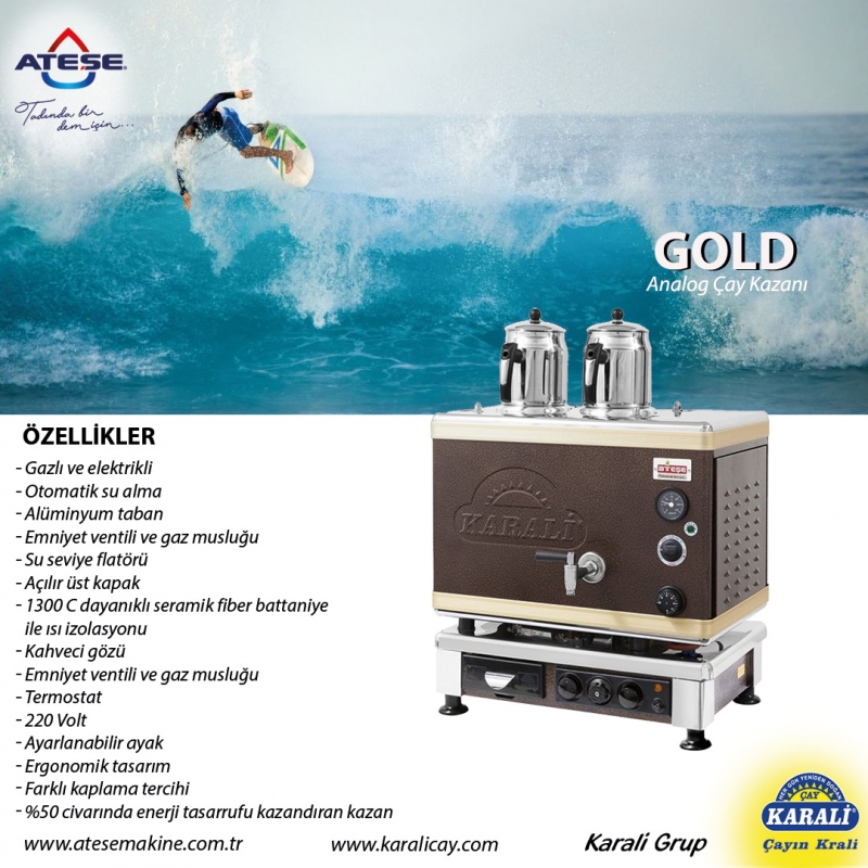 Atese Cauldron - 2rd Generation Gas & Electrical Tea Machines